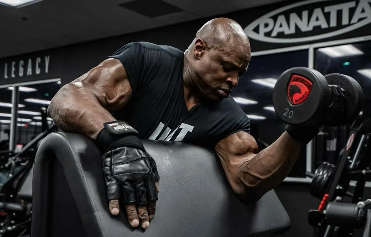 Ronnie Coleman na opname in het ziekenhuis terug in de gym